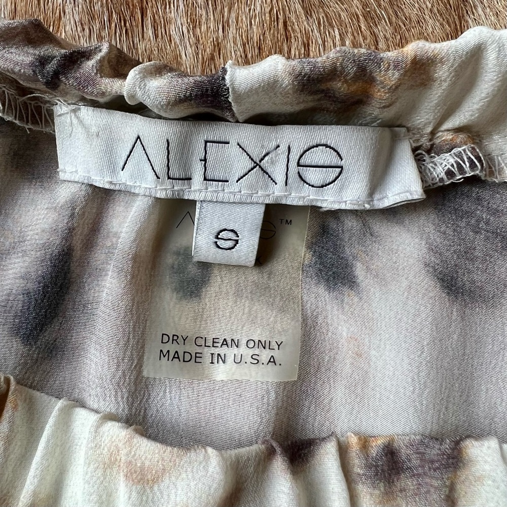 Alexis Silk Animal Print Bennett Skirt - Gem
